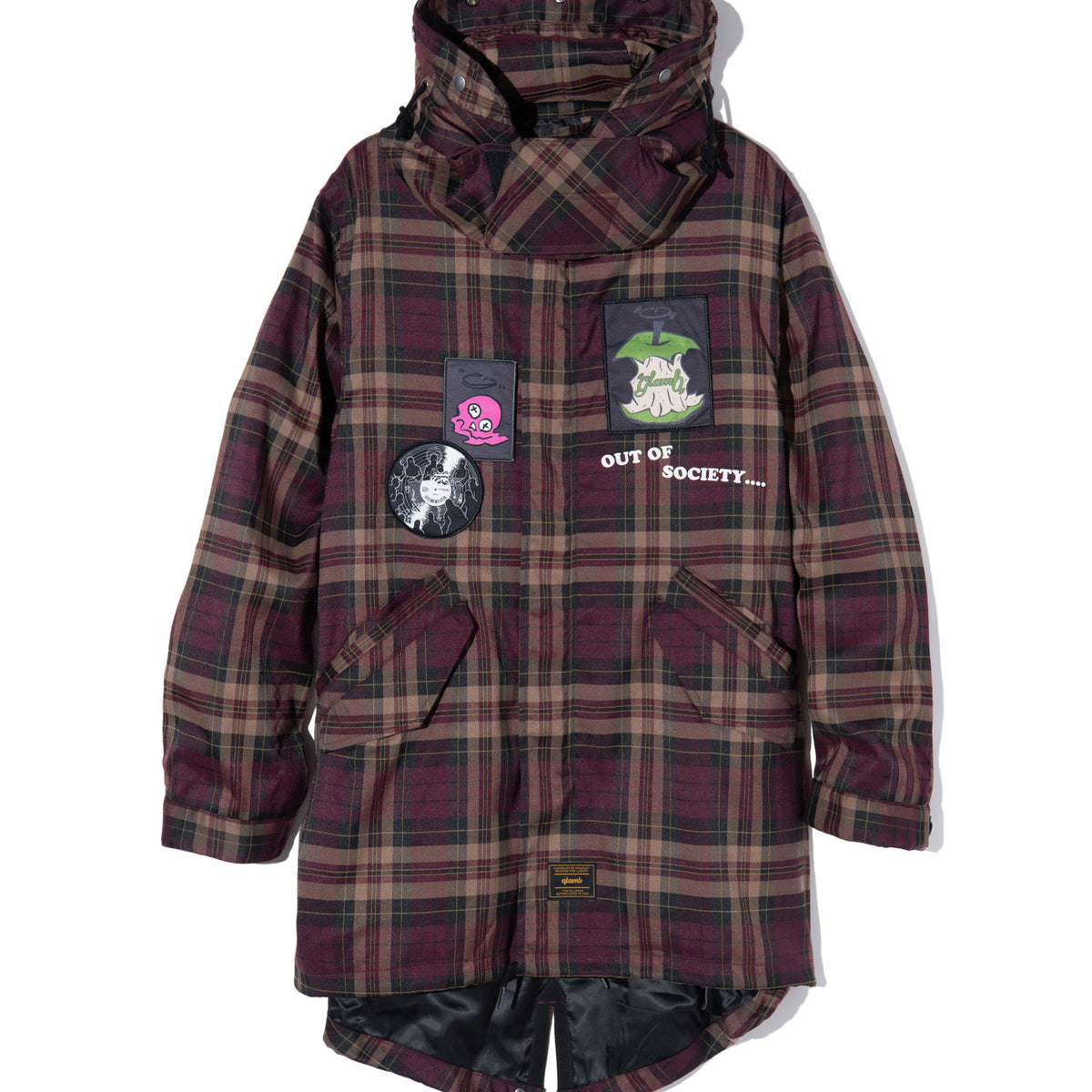 GB0424/JKT05 : Emblem High Neck Mods Coat / エンブレムハイネックモッズコート – glamb ...