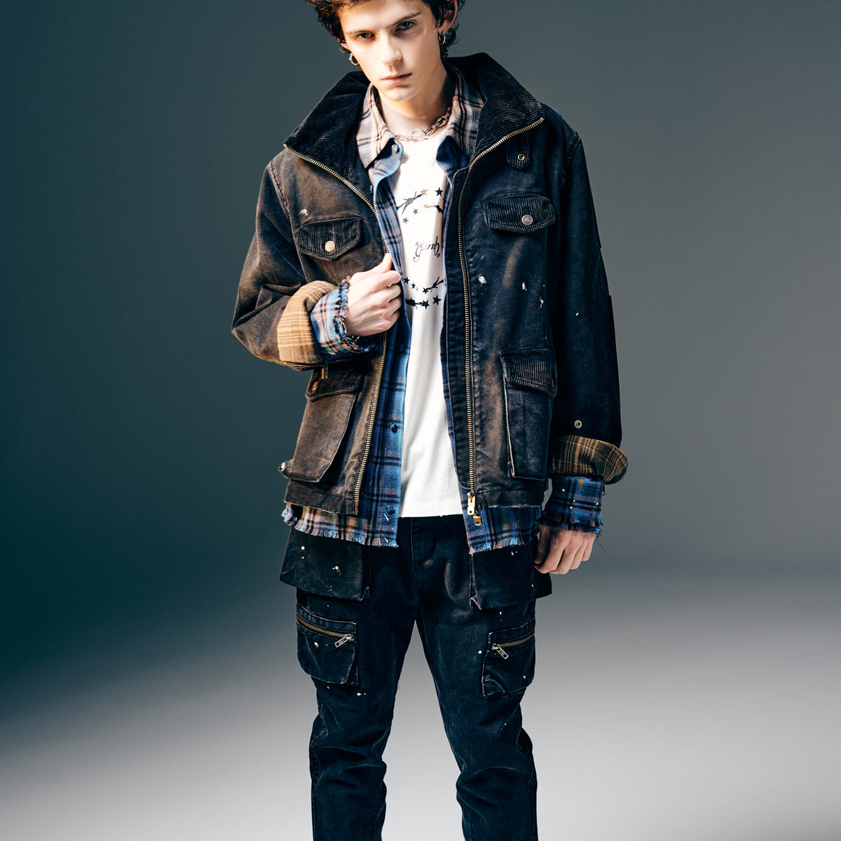 GB0425/ST01 : Snow Wash M-65 Set Up / スノーウォッシュM-65セットアップ – glamb Online Store